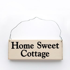 Wood Sign Saying: Home Sweet Cottage - Etsy