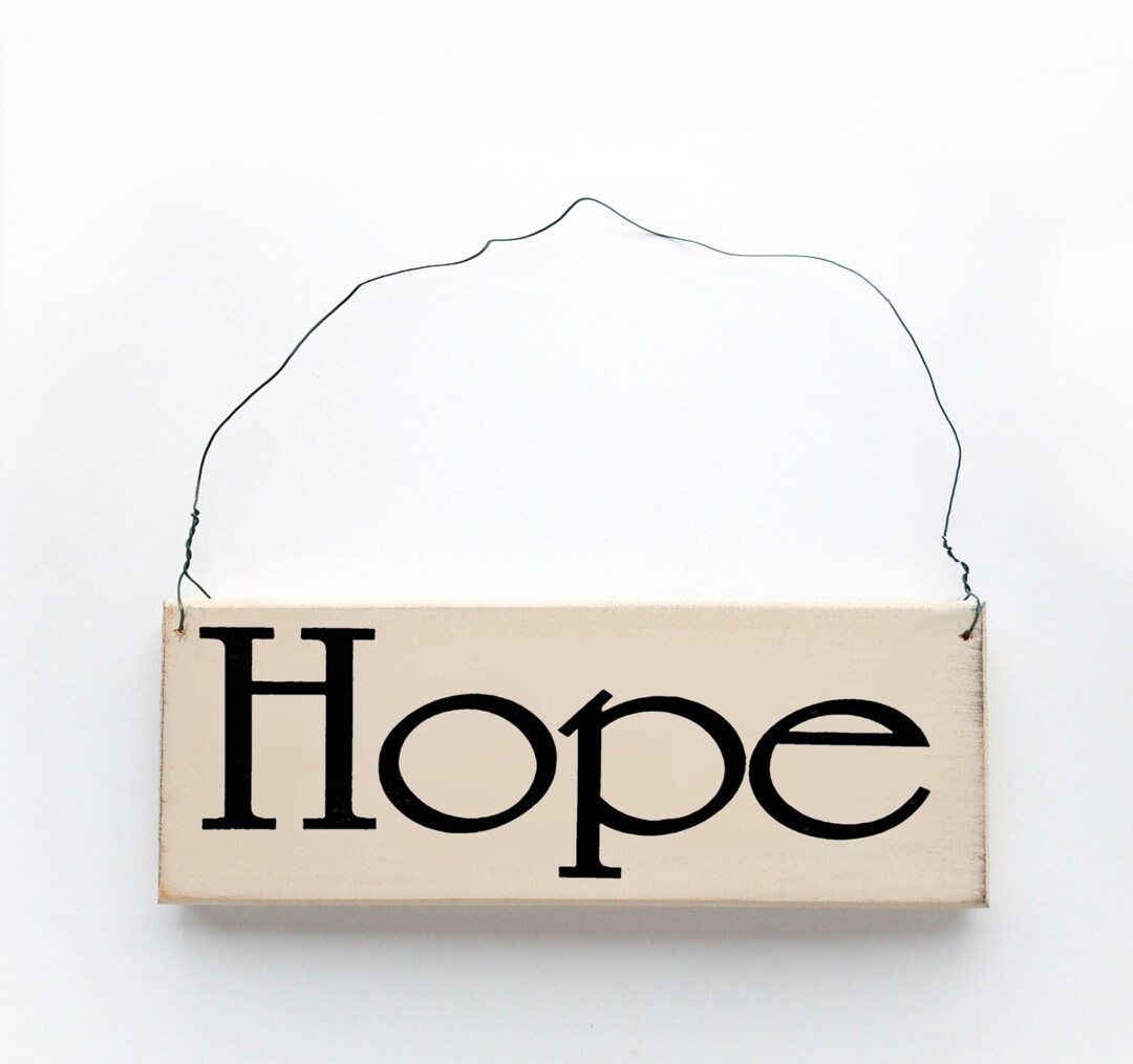 Hope Sign Wood Sign With Saying - Etsy