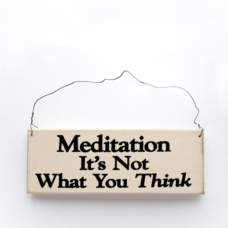 Meditation Sign - Etsy