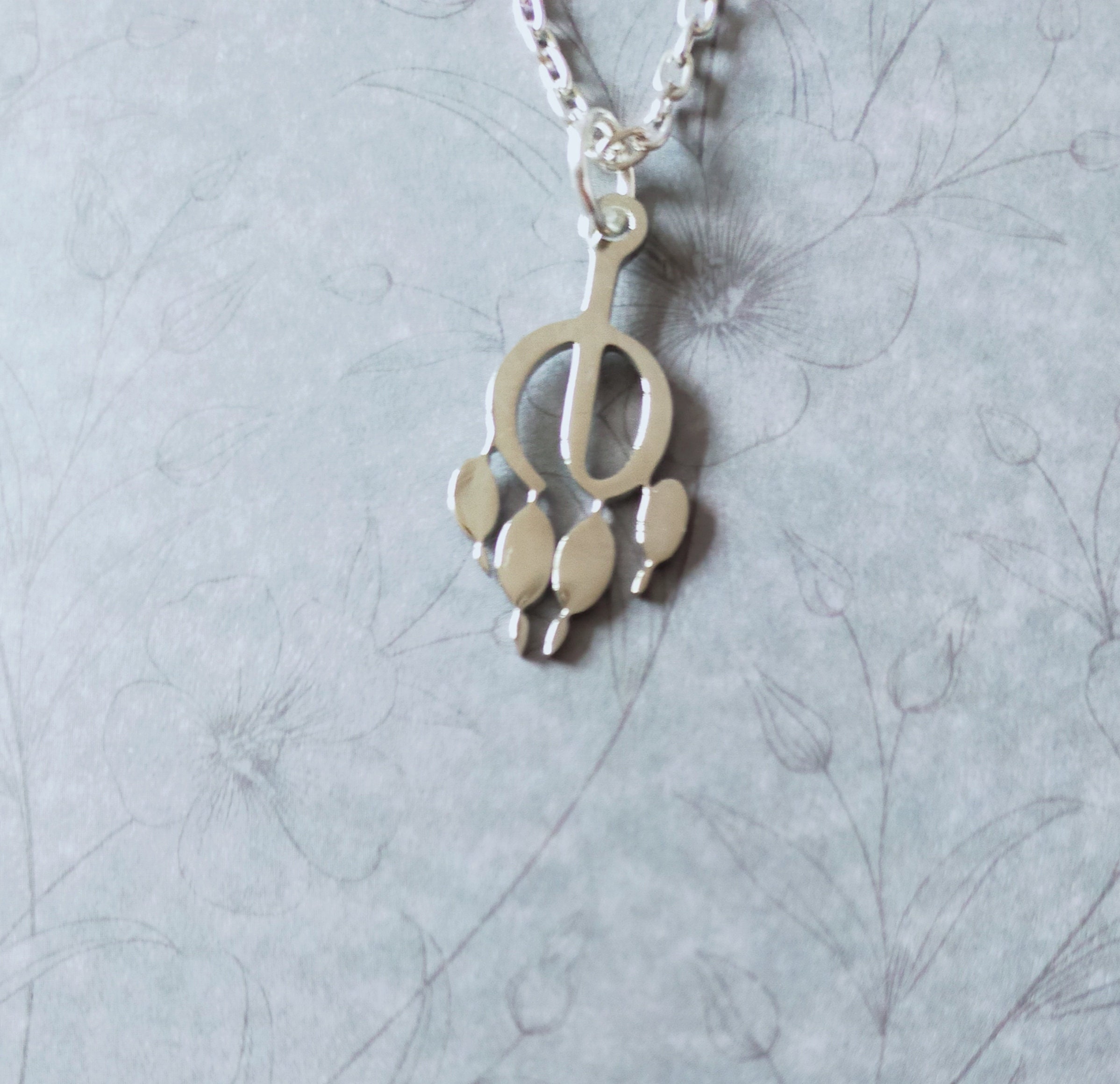 Furry Symbol Phipaw Stainless Steel Pendant on a Silver Plated | Etsy