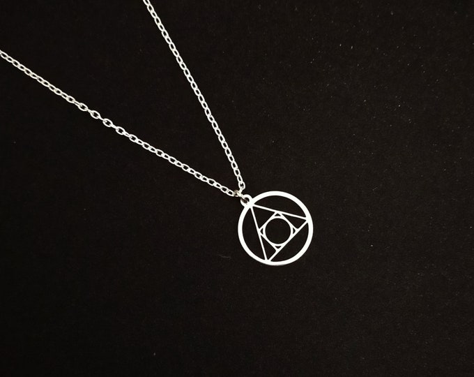 Hermetic Seal of Light Alchemy Symbol Necklace Quintessence - Etsy