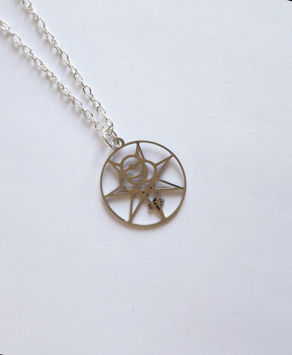 Crowley 666 Secret Seal Thelema Sigil Silver Plated Pendant - Etsy