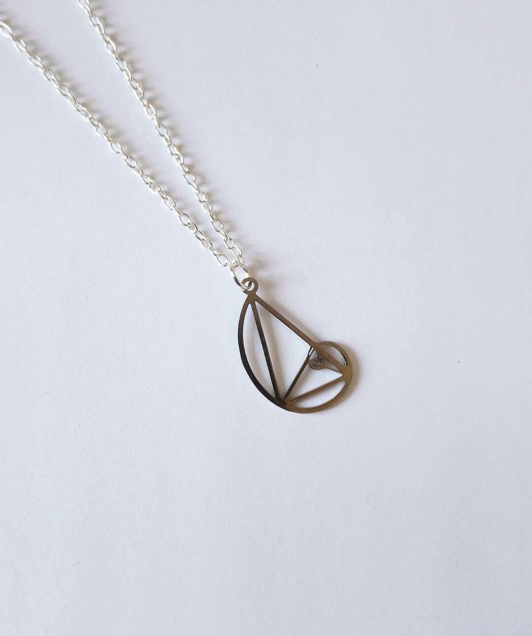 Stainless Steel Fibonacci Golden Triangle, Sublime Triangle With Silver ...
