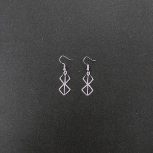 Berserker Rune Stainless Steel Pendant Necklace or Earrings. Brand of ...