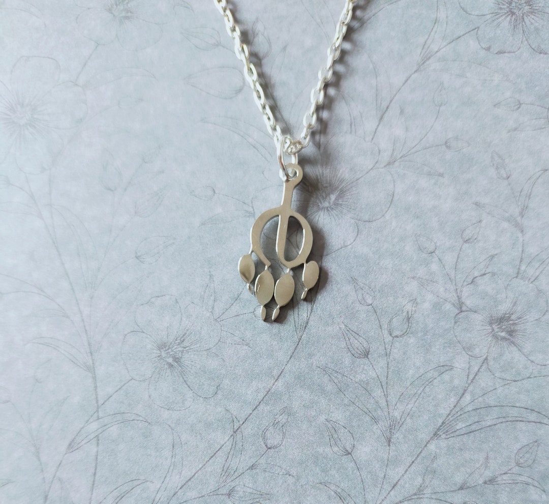 Furry Symbol Phipaw Stainless Steel Pendant on a Silver Plated Necklace ...