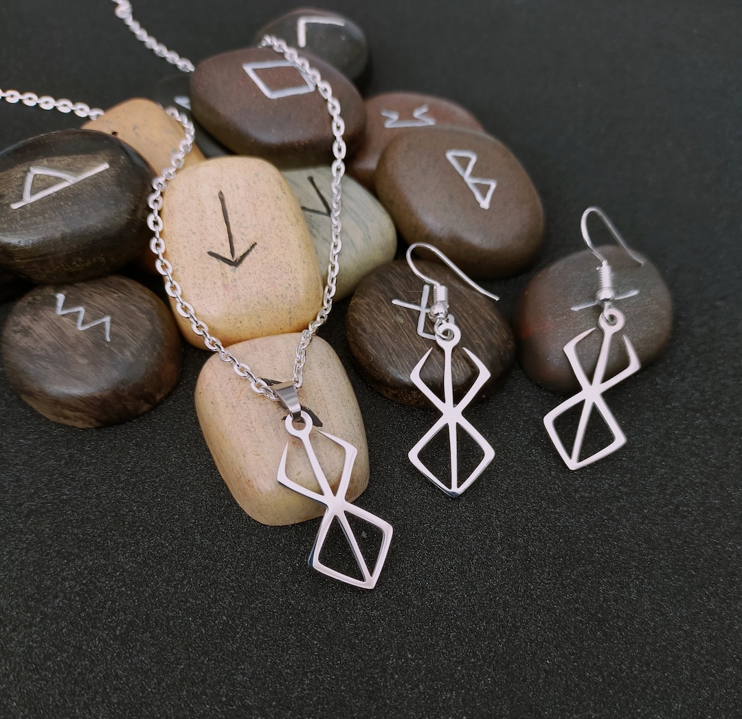Berserker Rune Stainless Steel Pendant Necklace or Earrings. Brand of ...