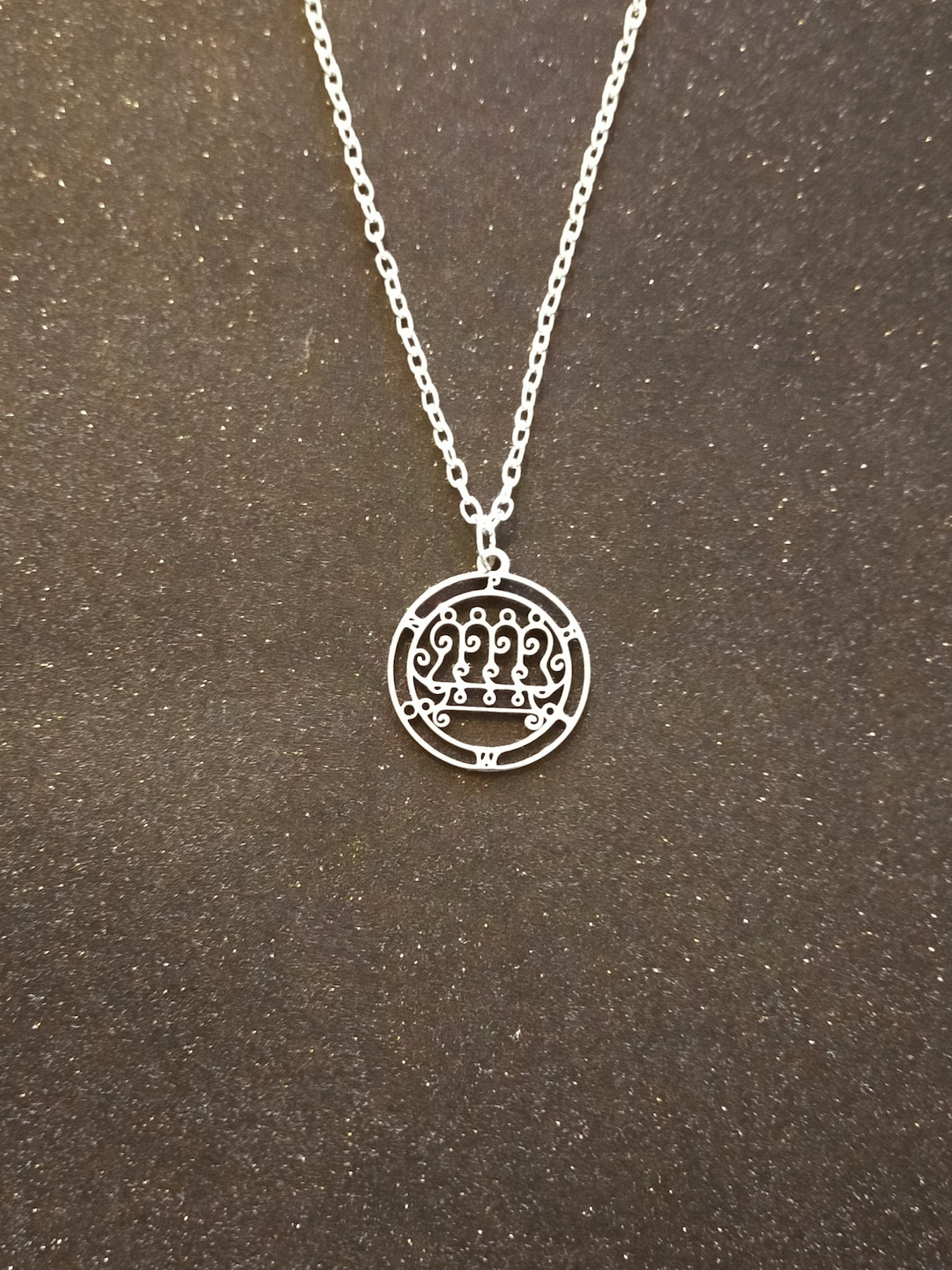 Sello de Paimon. Clave menor de Salomón. Colgante de acero inoxidable ...