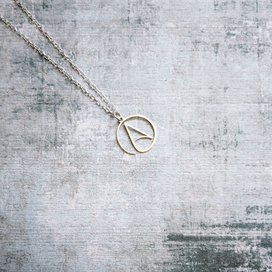 Stainless Steel Atheism Symbol Atheist Pendant With 18 Inch Silver ...