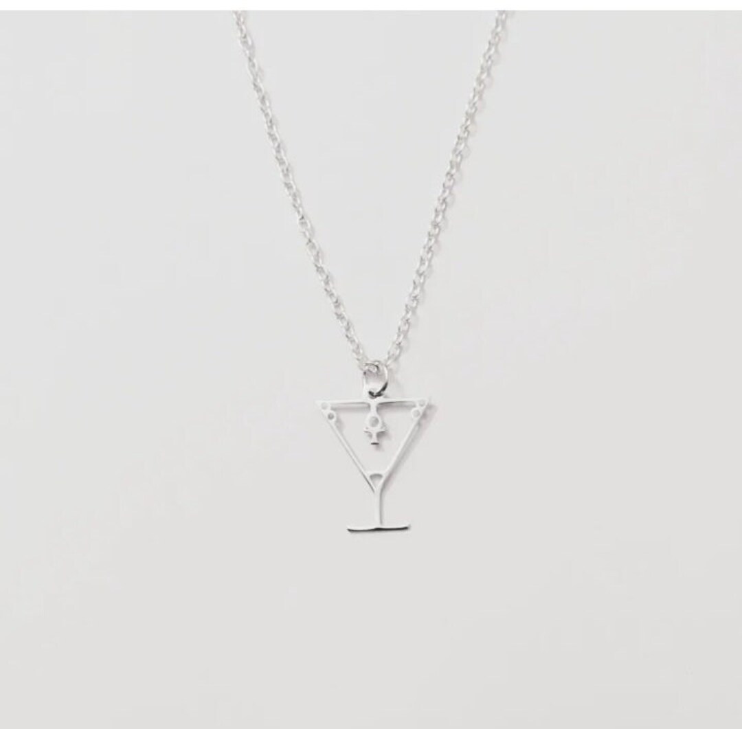 Mastema Symbol Silver Plated Pendant Necklace. 20 Inch Chain. - Etsy