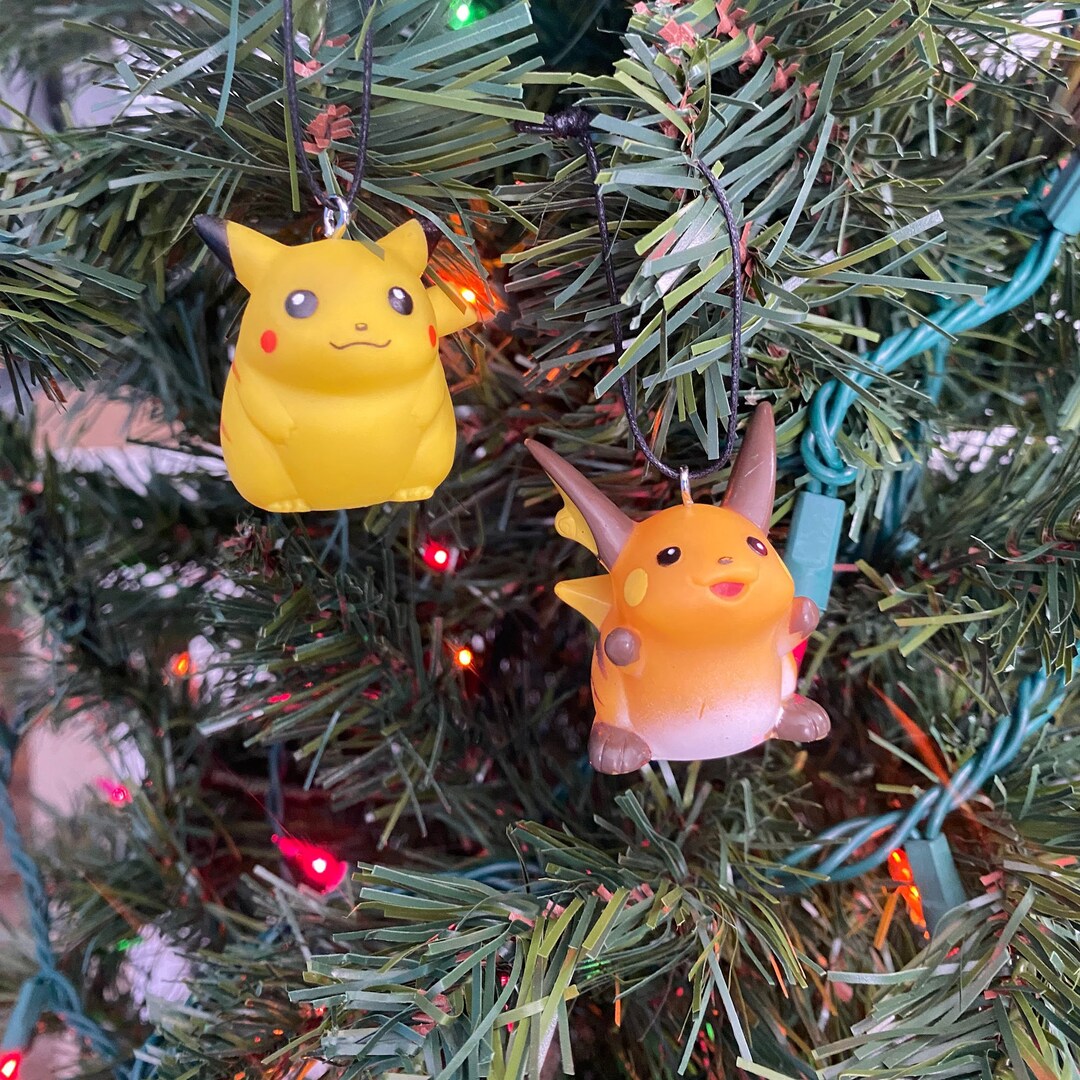 Pikachu Raichu Vintage Pokemon Figure Christmas Ornaments - Etsy