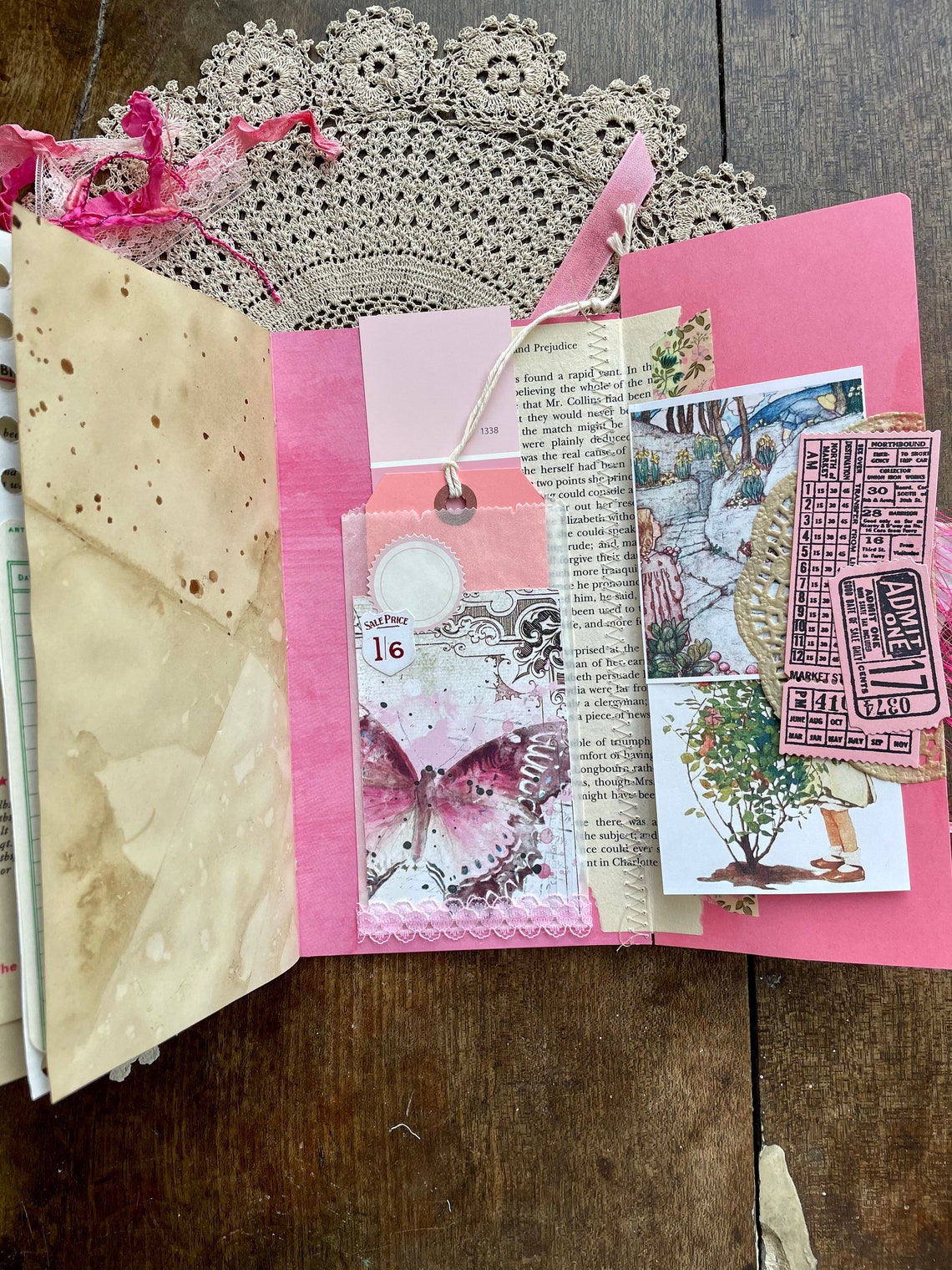 Dreaming in Pink Volume 1/Junk Journal/Handmade | Etsy