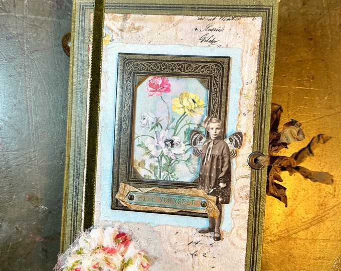 Find Yourself Vintage Altered Book Journal/junk Journal/handmade ...