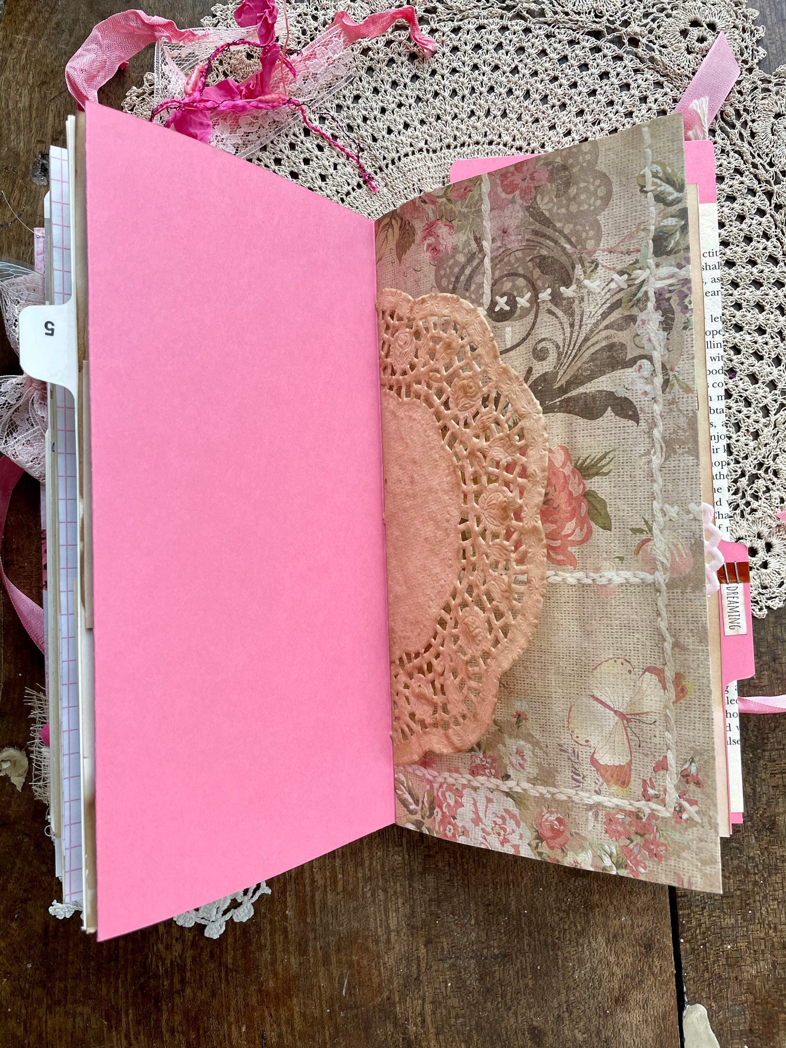 Dreaming in Pink Volume 1/Junk Journal/Handmade | Etsy