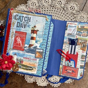 Catch of the Day Handmade Journal/junk Journal/folio/journals/creative ...