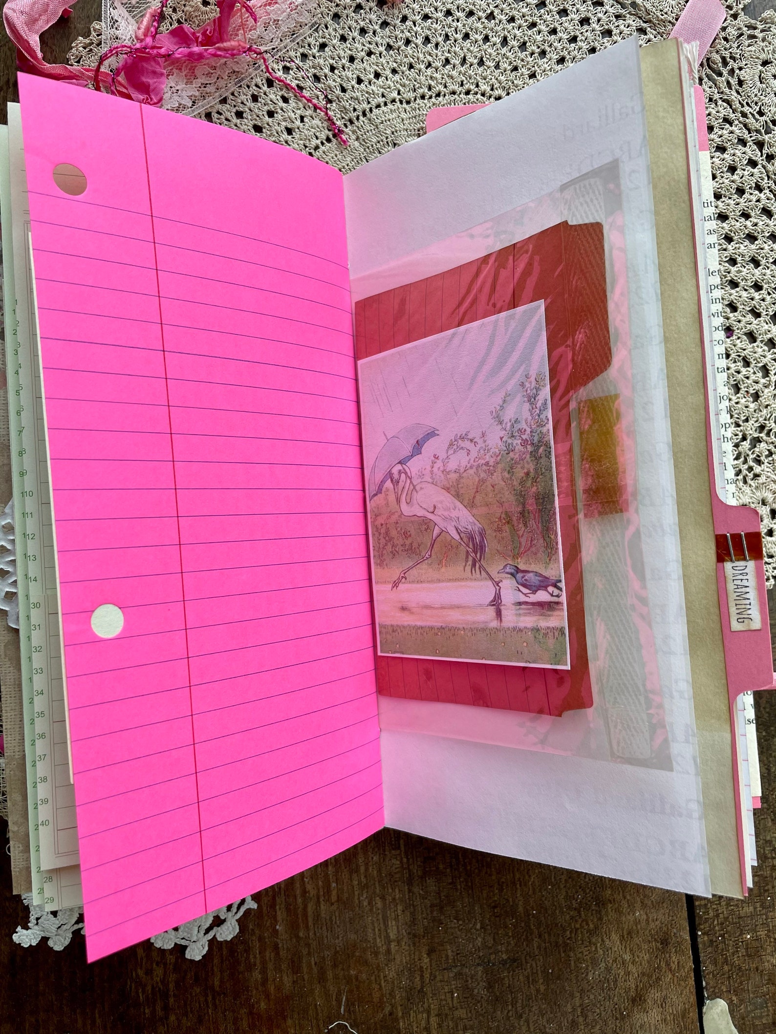 Dreaming in Pink Volume 1/Junk Journal/Handmade | Etsy