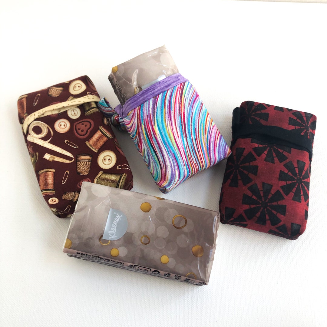 Pocket Pack Tissue Cover - Travel Tissue Holder - Etsy