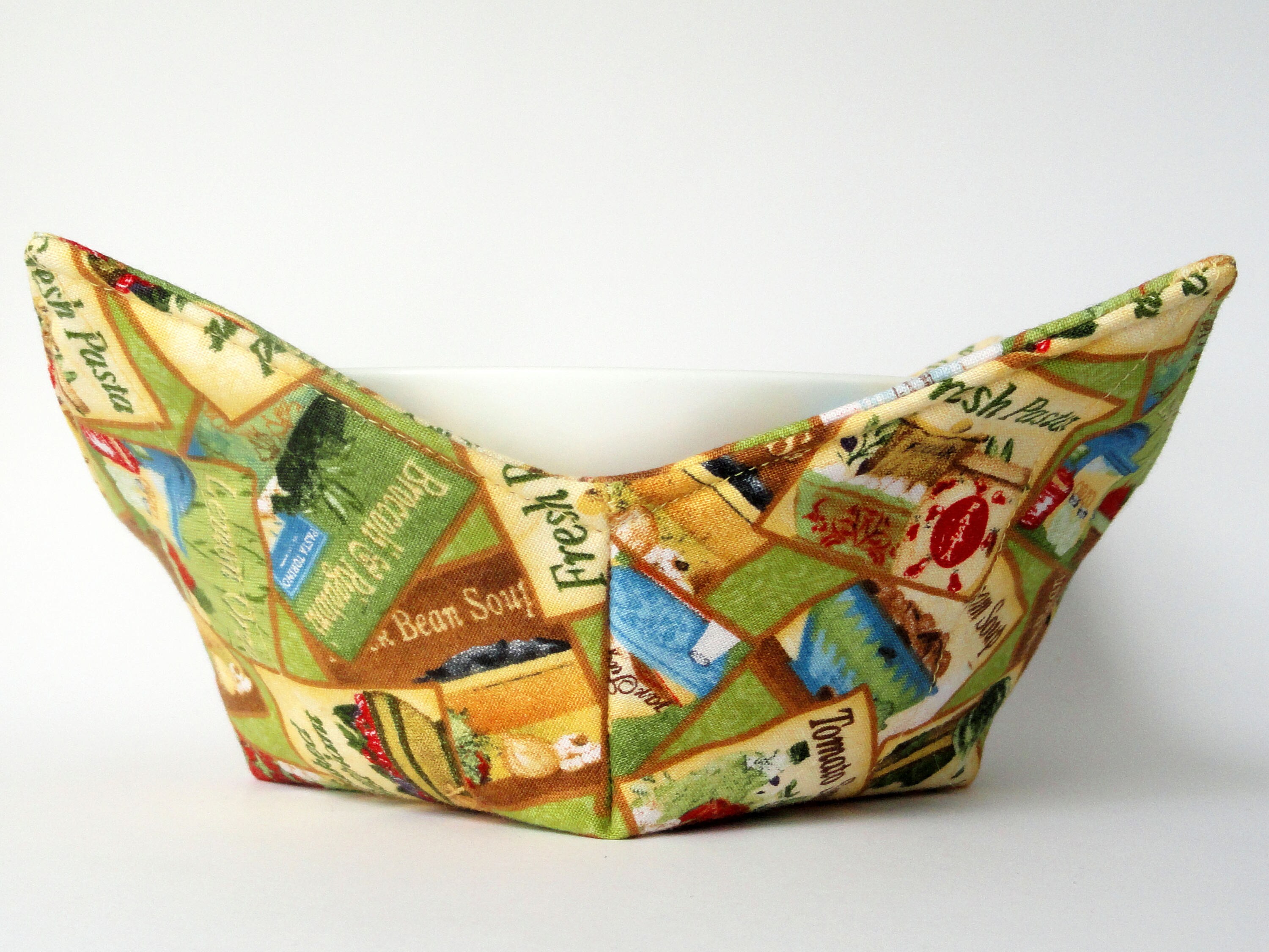 Microwave Bowl Cozy, Fabric Food Warming Bowl, Fabric Bowl Cozy ...