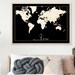 Custom PLACES WE LOVE World Map for Home Home World Map - Etsy