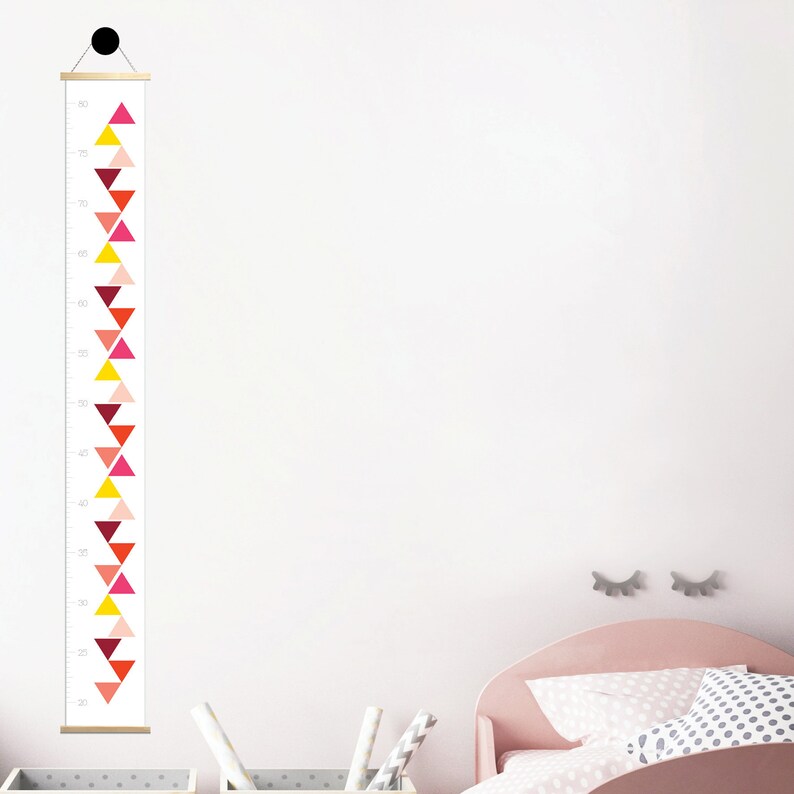 CANVAS HEIGHT CHART Geometric Black and White Height Chart - Etsy