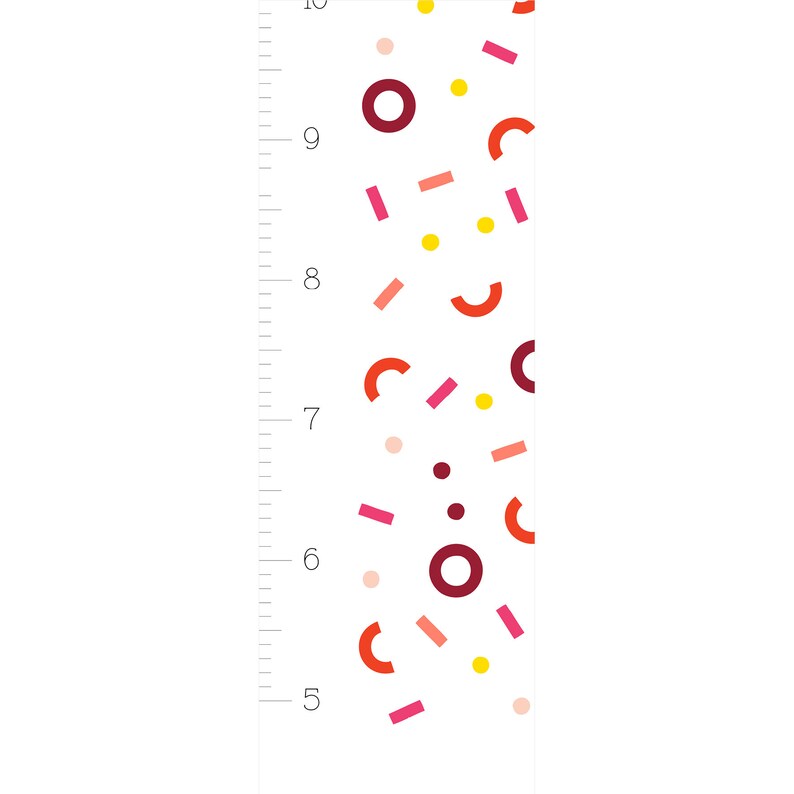 CANVAS HEIGHT CHART Geometric Black and White Height Chart - Etsy