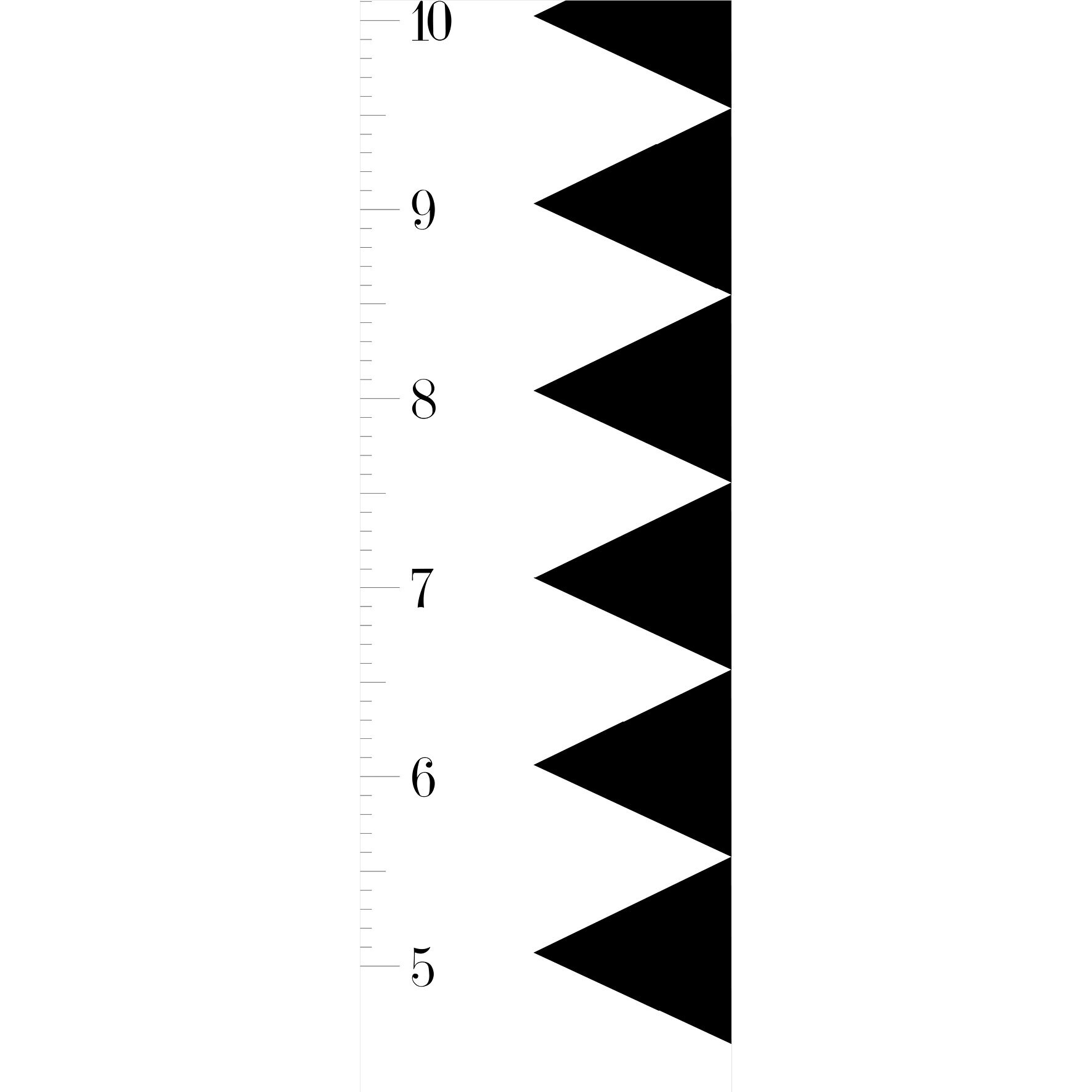 CANVAS HEIGHT CHART Geometric Black and White Height Chart - Etsy