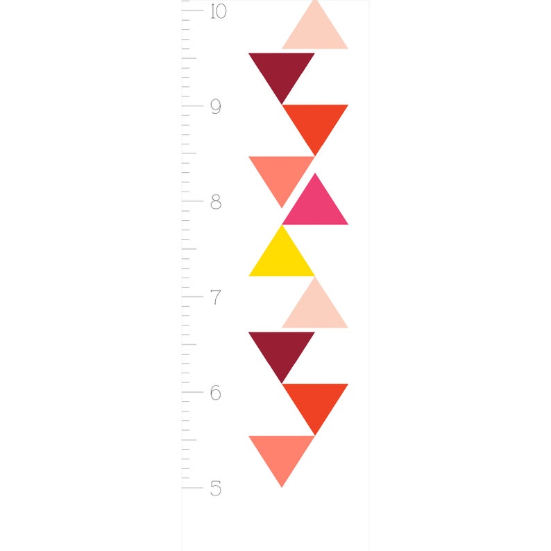 CANVAS HEIGHT CHART Geometric Black and White Height Chart - Etsy