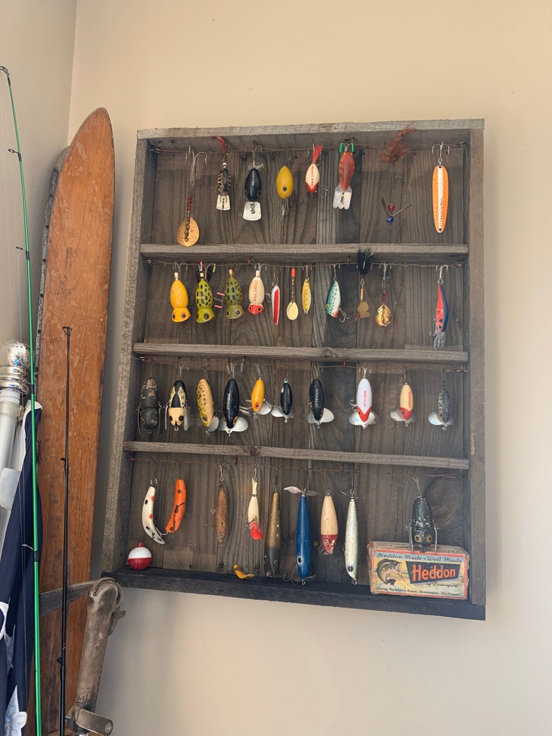Vintage Fishing Lure Display - Etsy