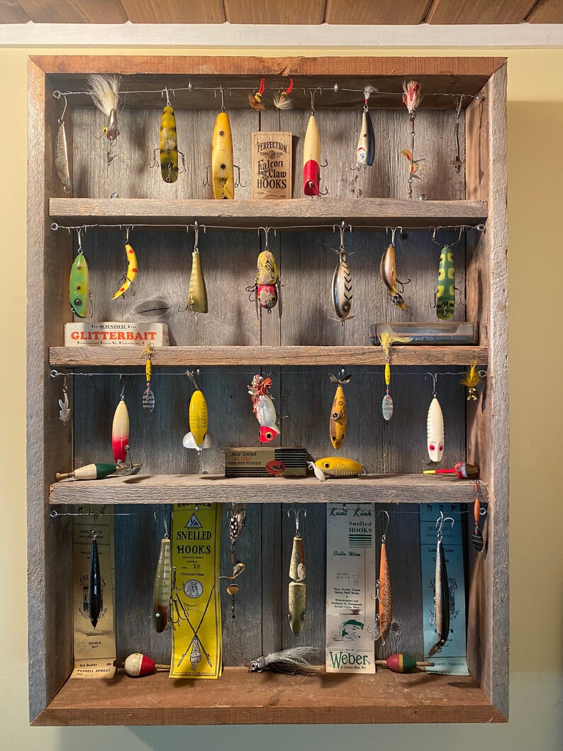 Vintage Fishing Lure Display - Etsy