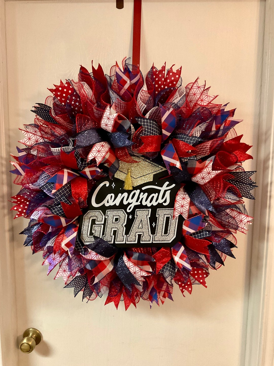 Graduation Wreath, Class of 2024 Wreath, Graduation Deco Mesh Wreath - Etsy