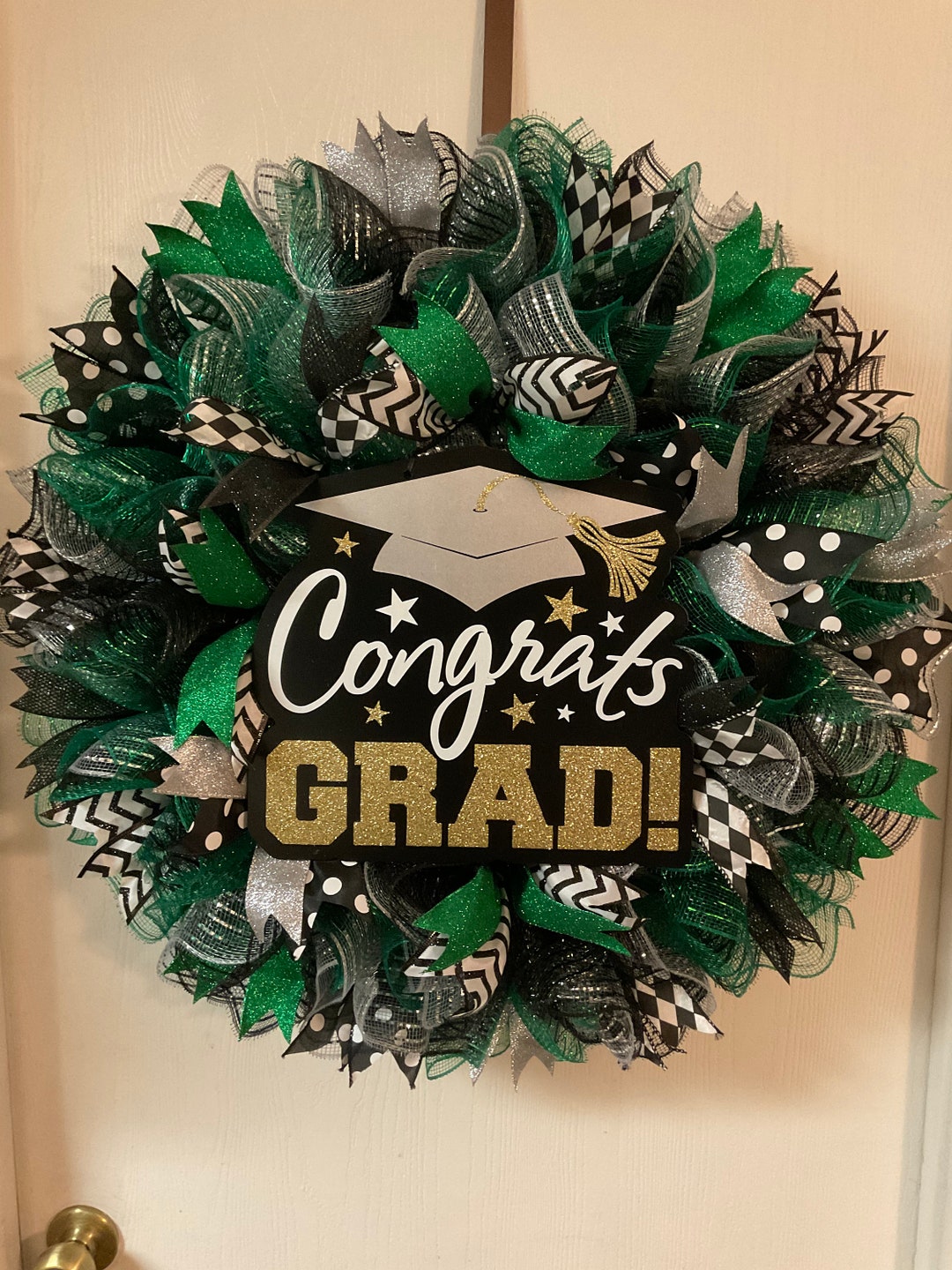Graduation Wreath, Class of 2024 Wreath, Graduation Deco Mesh Wreath - Etsy