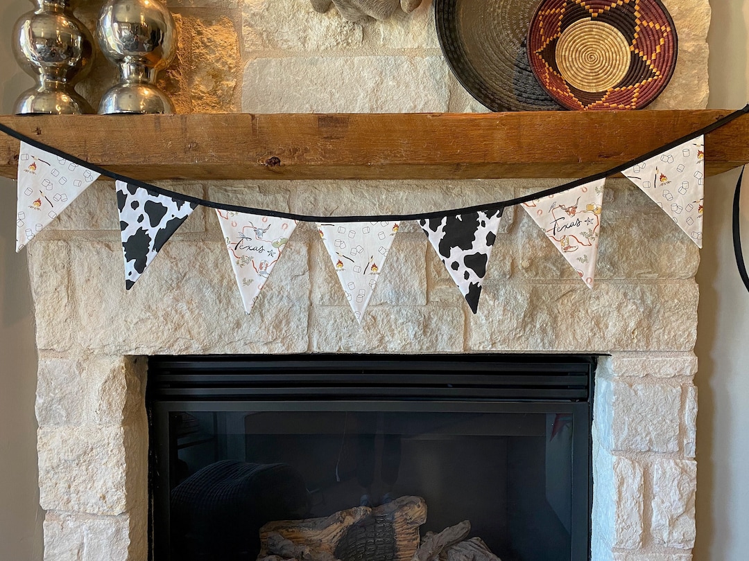 Ranch | Texas Themed Fabric Flag Bunting | Party Banner | Photo ...