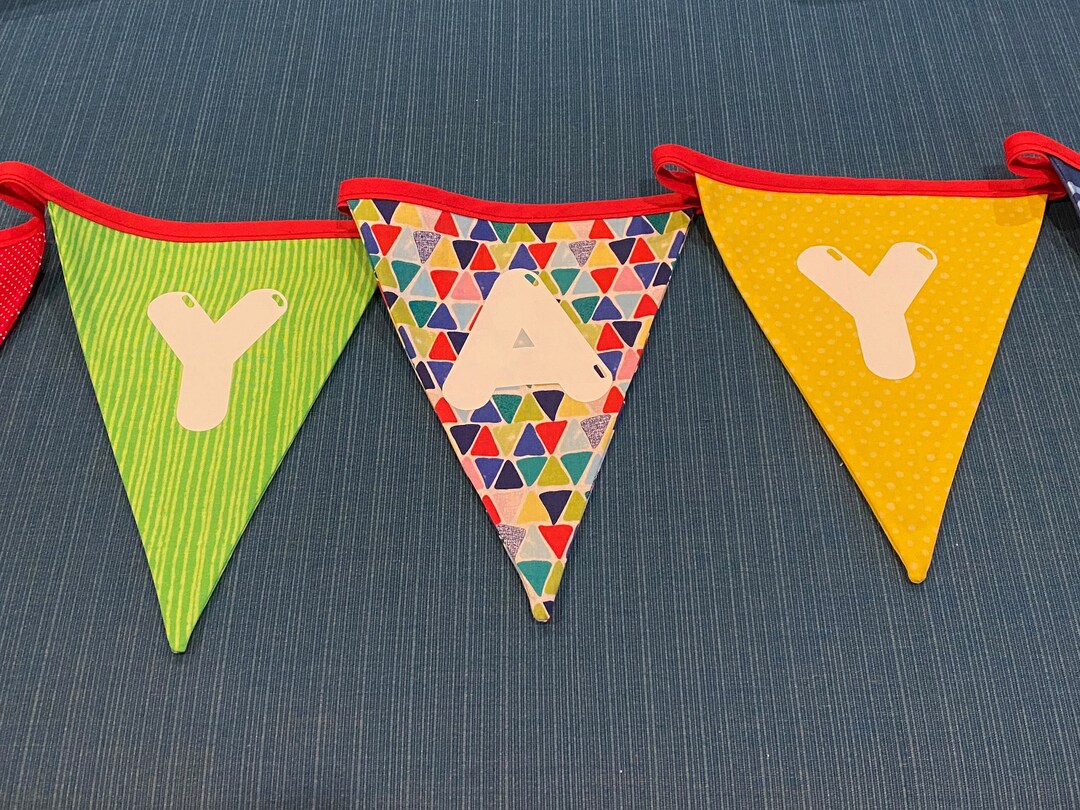 Add-on: White Vinyl "yay" Letters Added to Any Banner - Etsy