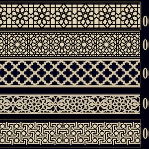 001/ Moroccan Molding / Wooden Geometric Panel / Handcrafted / Oriental ...