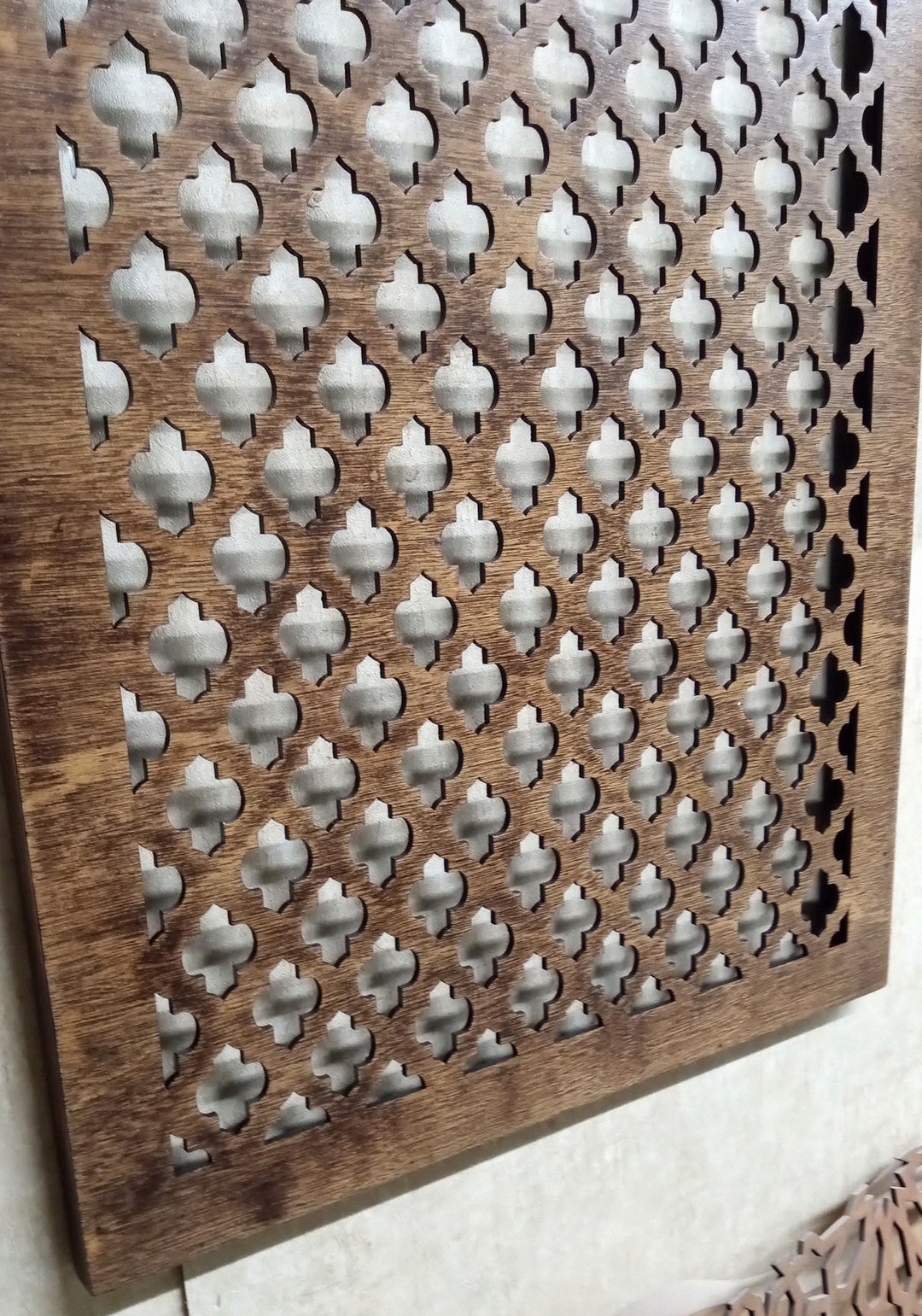Decorative Wooden Panel - Air Vent Covers With Oil Stain - Handmade ...
