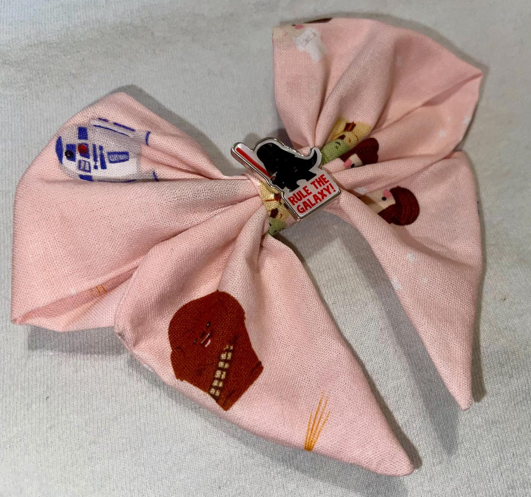 Star Wars Inspired Hair Bow, Grogu Character Inspired Bow, Galaxy Bow ...