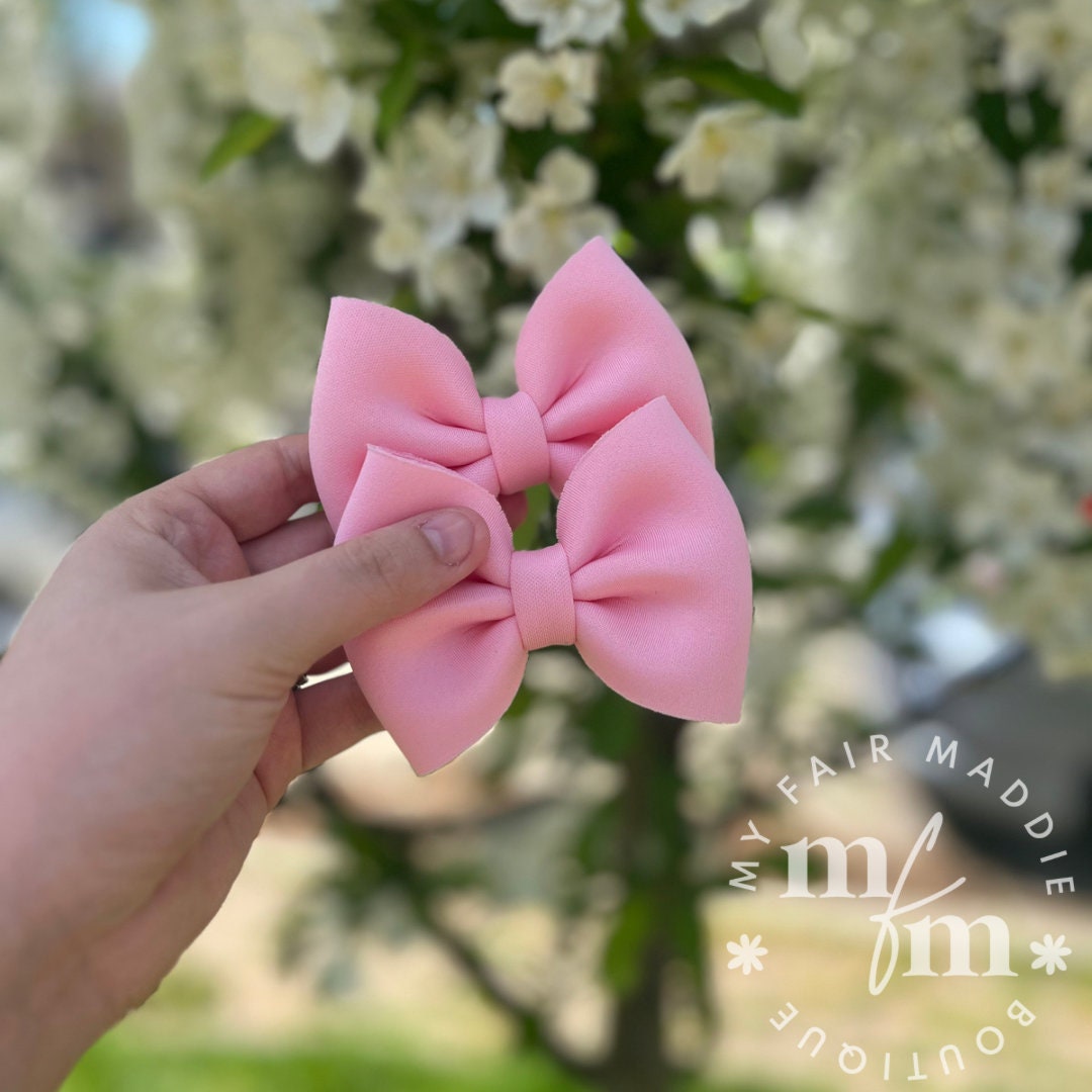 Pastel Pink Puff Bow - Etsy