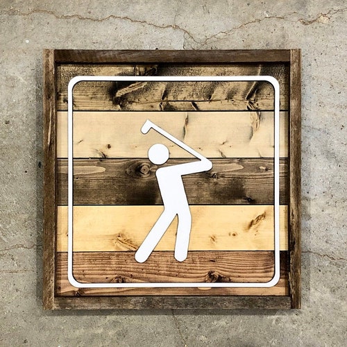 Rustic Golf Sign. Parks and Recreational Sign. US Forest Sign. - Etsy