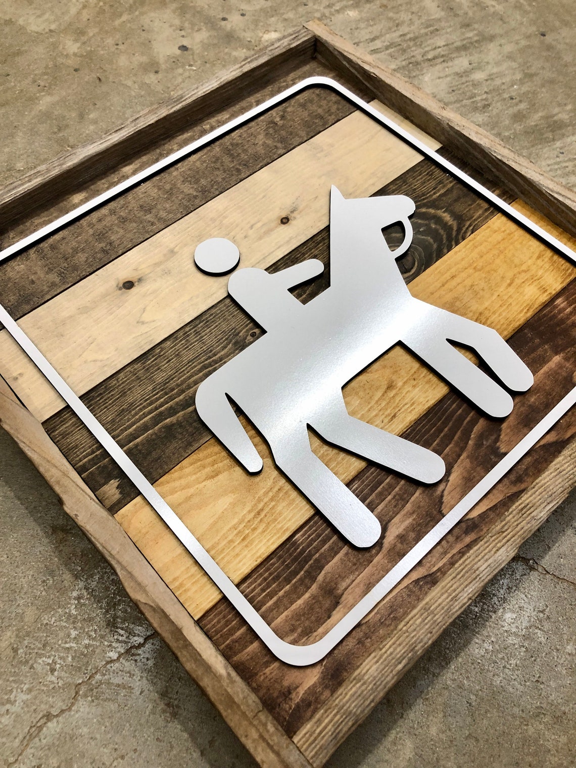 Rustic Horseback Riding Sign. Parks and Recreational Sign. US | Etsy