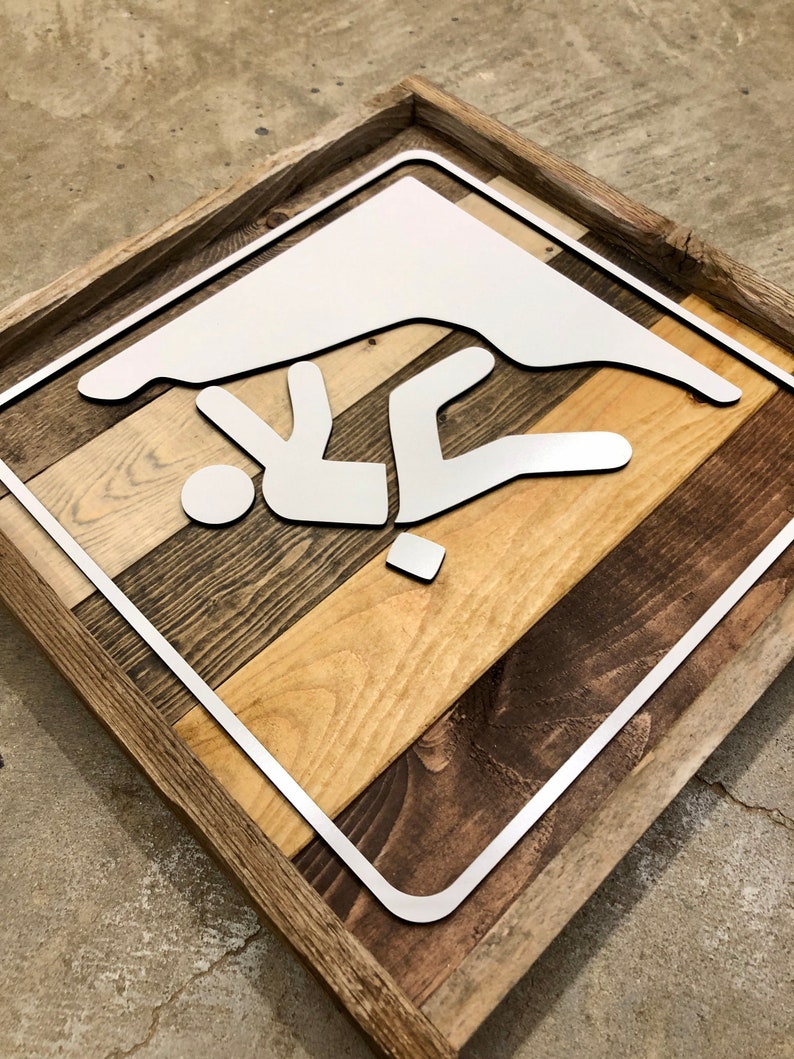 Rustic Rock Climbing Sign. Parks and Recreational Sign. US | Etsy