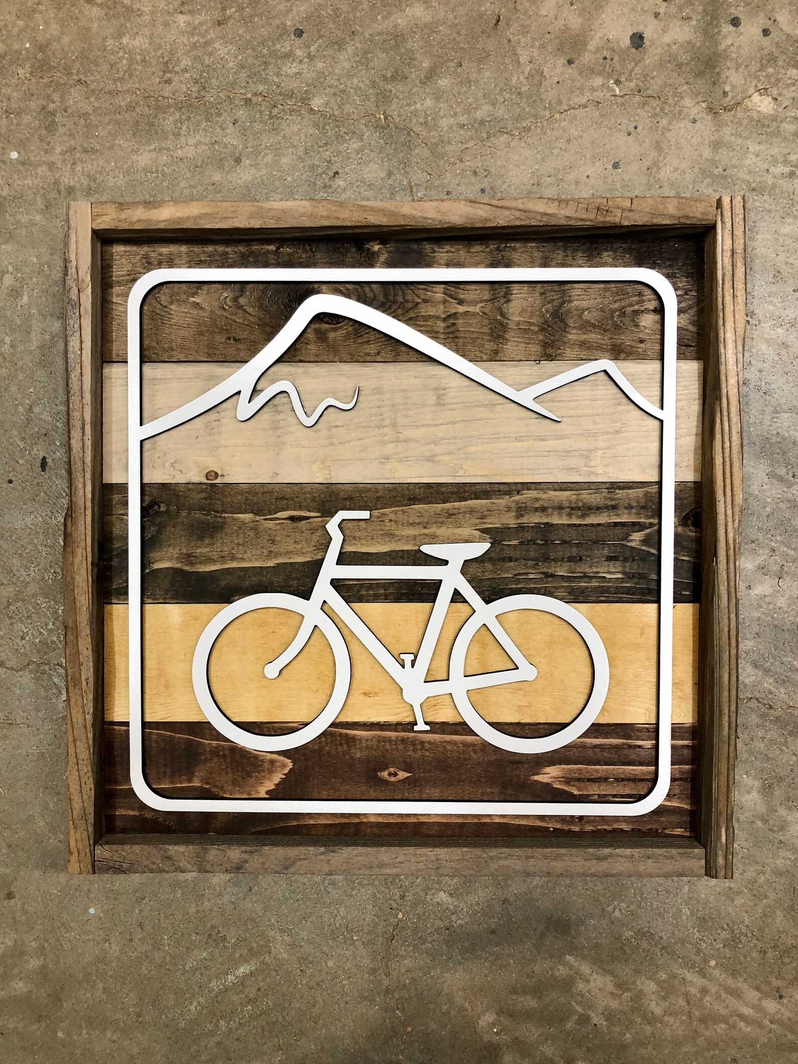 Rustic Biking Sign. Parks and Recreational Sign. US Forest | Etsy