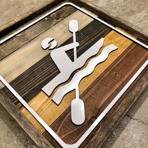 Rustic Kayaking Sign. Parks and Recreational Sign. US Forest Sign ...