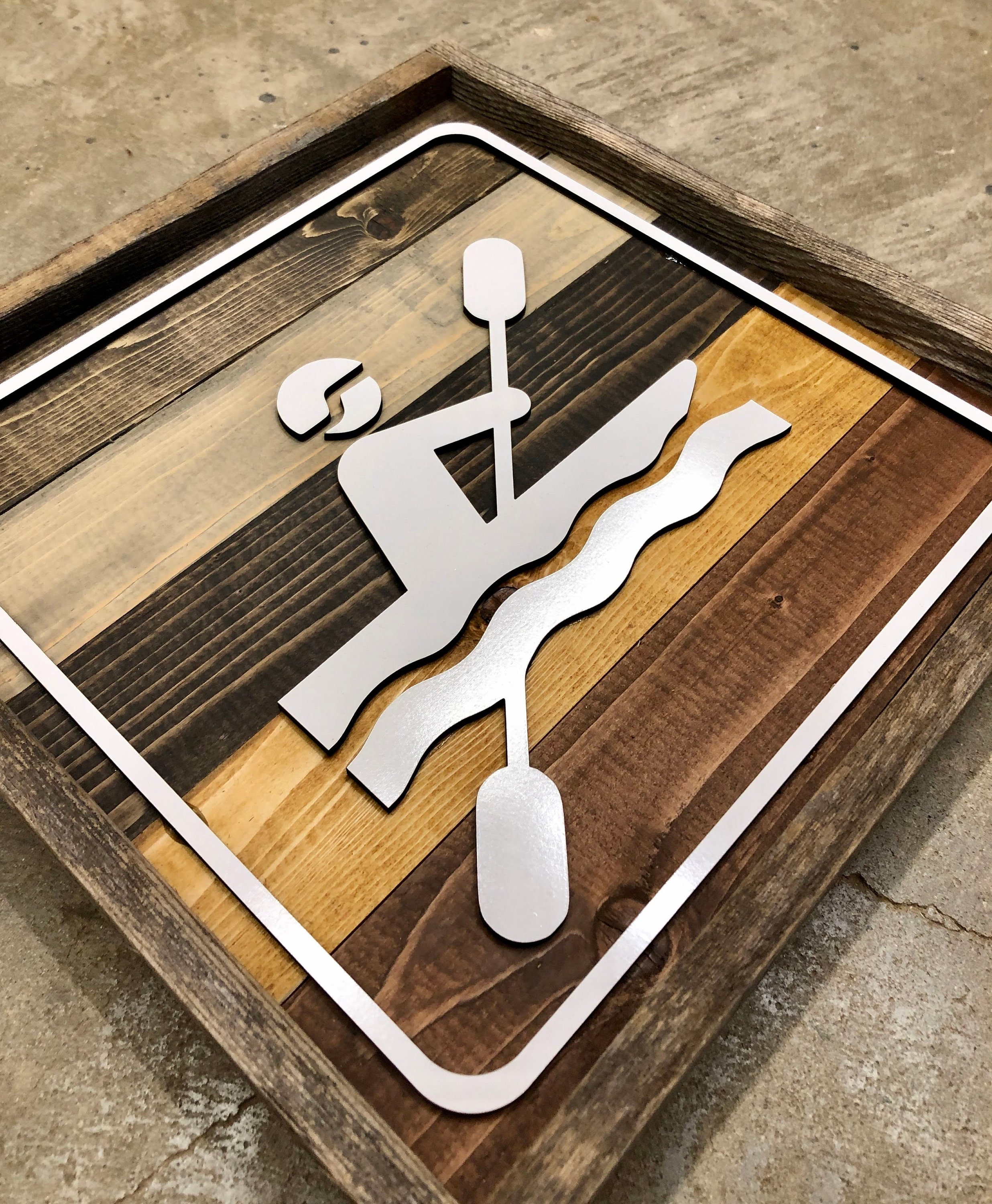 Rustic Kayaking Sign. Parks and Recreational Sign. US Forest - Etsy