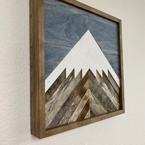 Rustic Mini Mountain Light Blue Sky. Single Piece. Reclaimed - Etsy