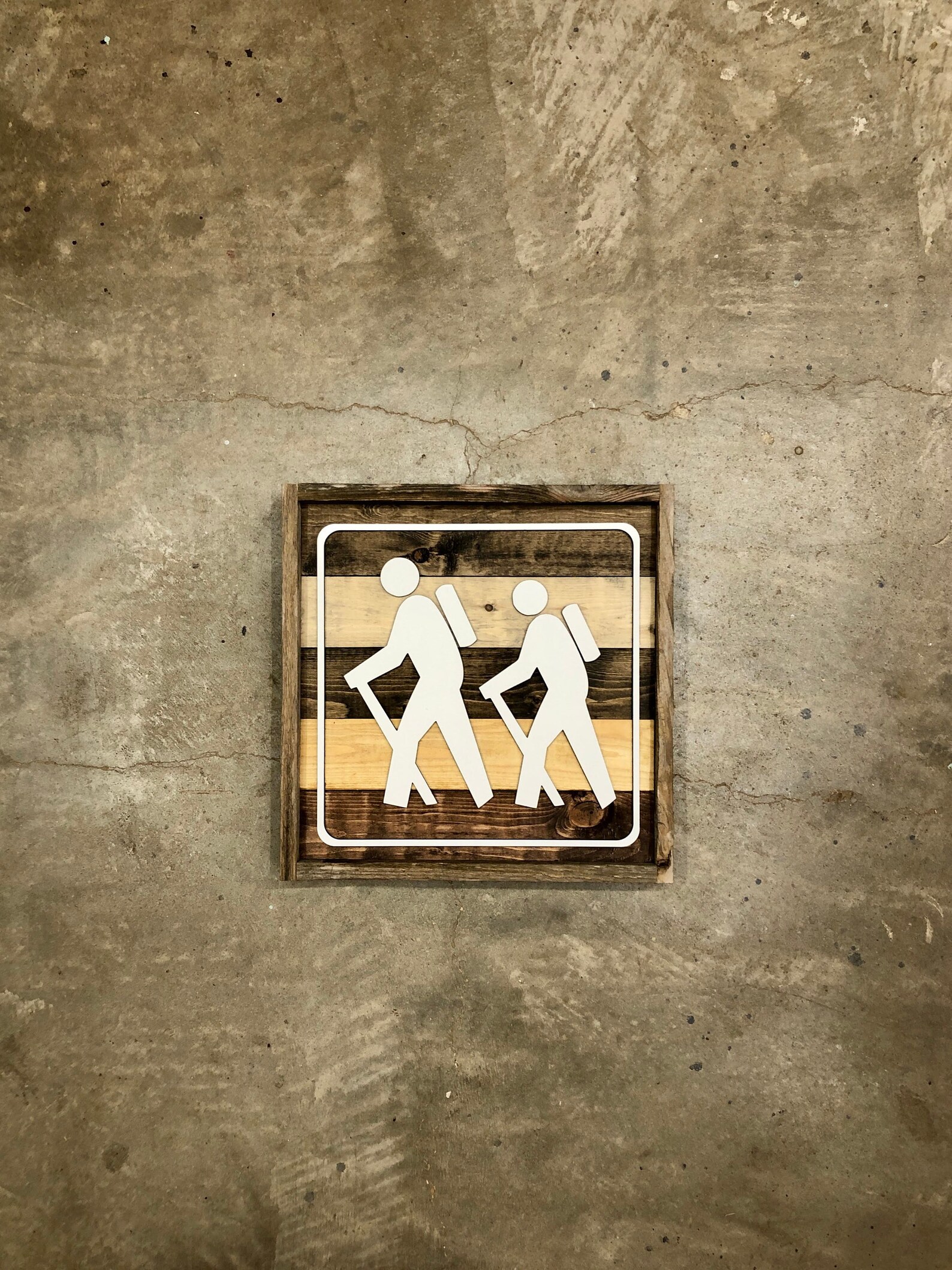 Rustic Hiking Sign. Parks and Recreational Sign. US Forest | Etsy