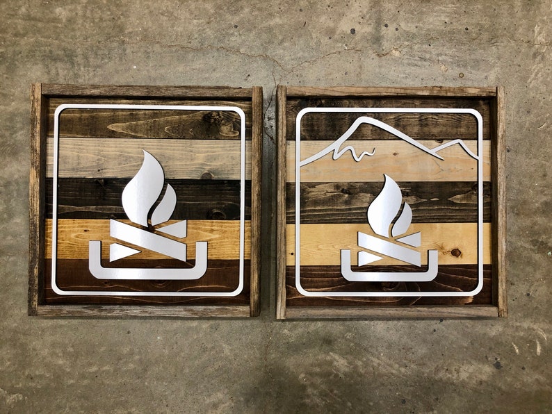 Rustic Camp Fire Sign. Parks and Recreational Sign. US Forest - Etsy