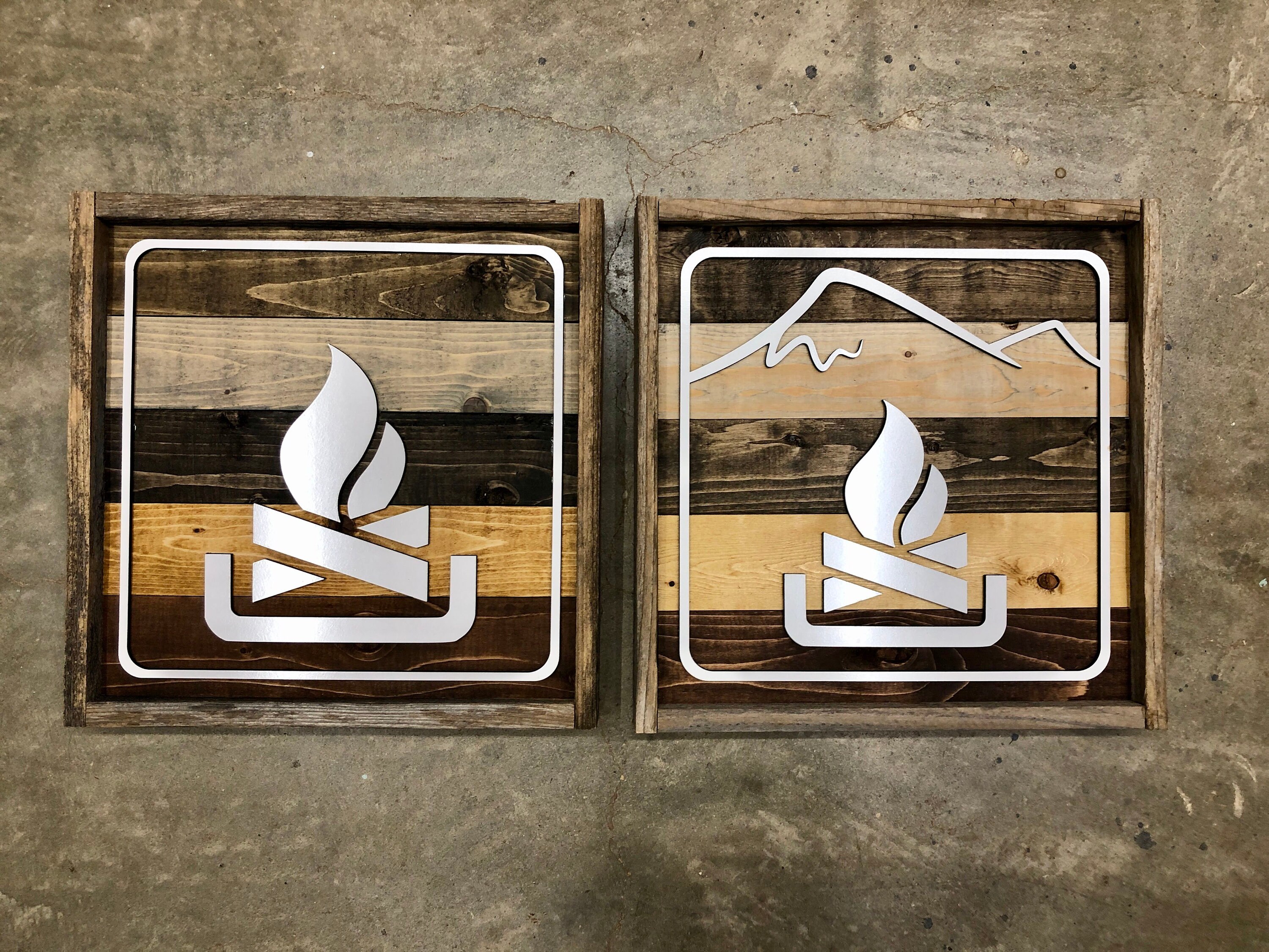 Rustic Camp Fire Sign. Parks and Recreational Sign. US Forest - Etsy