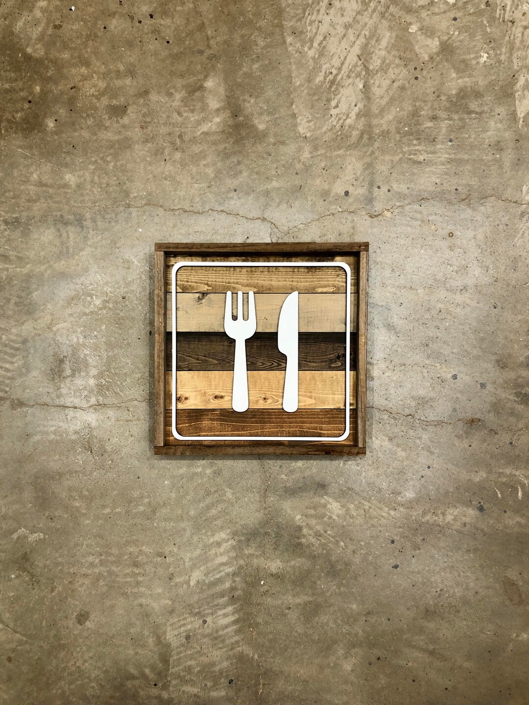 Rustic Fork & Knife Restaurant Sign. Parks and Recreational Sign. US ...