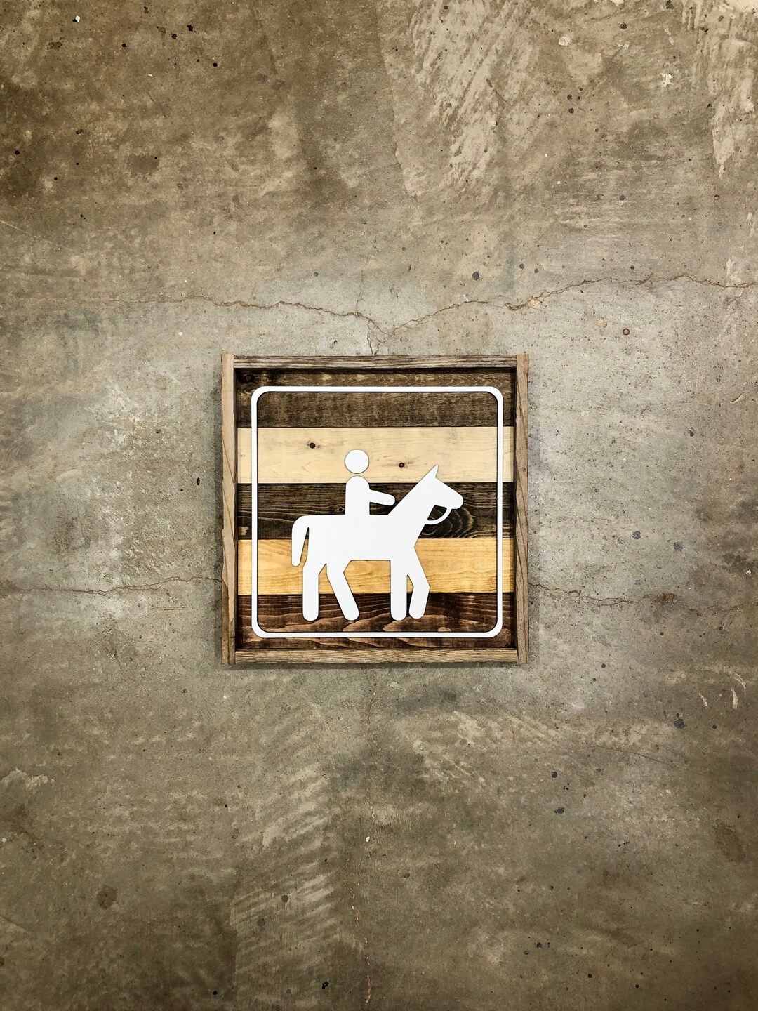 Rustic Horseback Riding Sign. Parks and Recreational Sign. US Forest ...