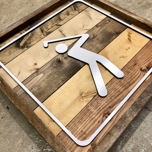 Rustic Golf Sign. Parks and Recreational Sign. US Forest Sign. - Etsy