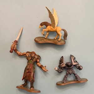Heroscape Raknar's Vision Jotun, Major Q9, Theracus 3 Piece Lot Figures ...